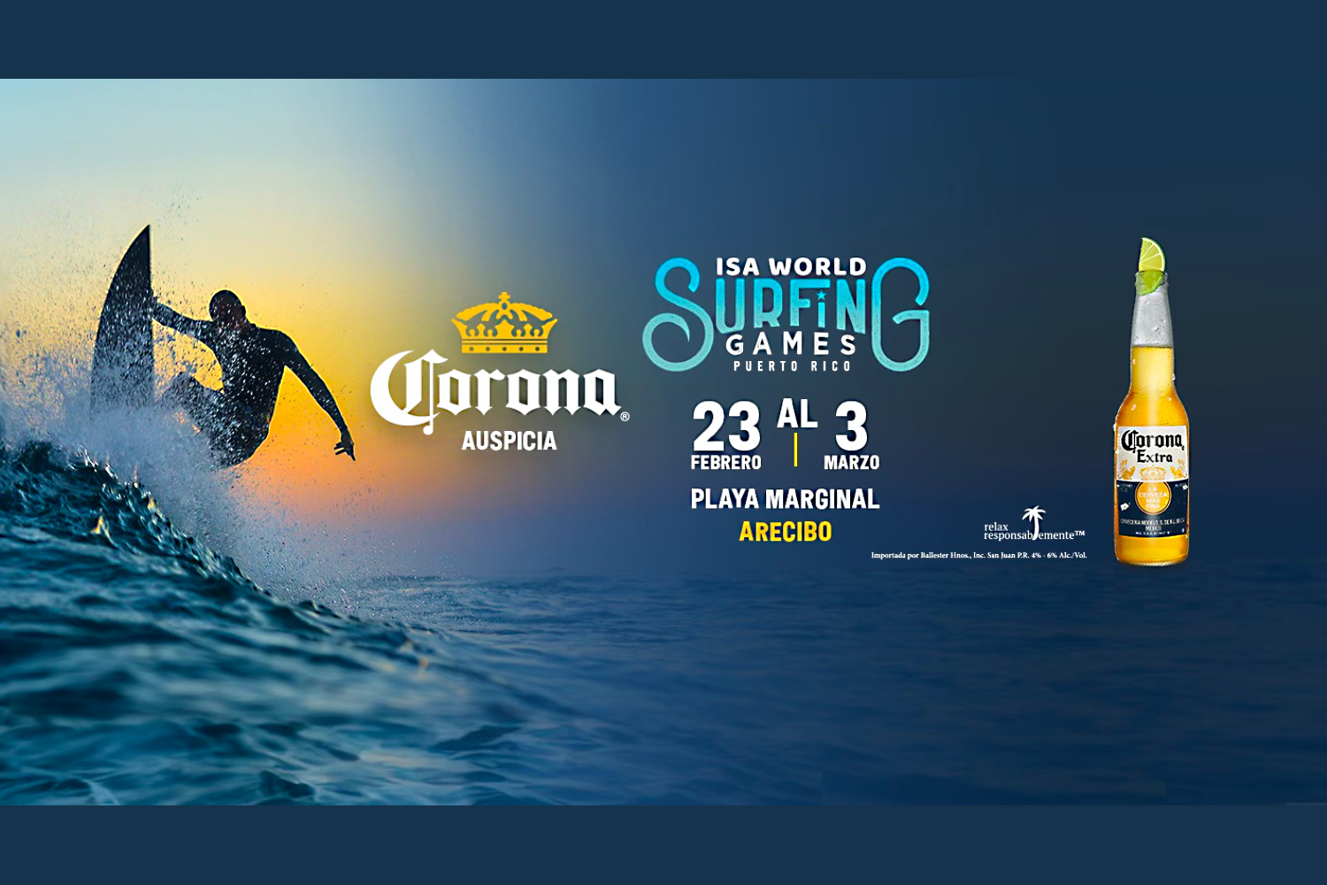 Corona auspiciador oficial del ISA World Surfing Games en Puerto Rico ...